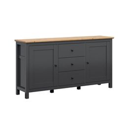 SIDEBOARD Duck Anthrazitgrau und Holz