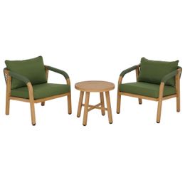 MCW LOUNGE-SET Braun, Gr&uuml;n