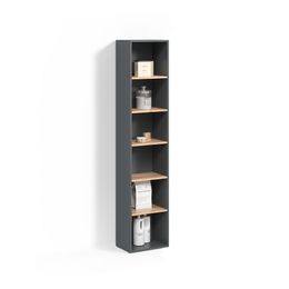 BADSCHRANK Paolina Anthrazit/Goldkraft Eiche 40.2 x 188.6 cm