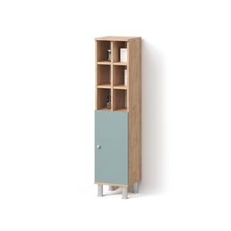 MIDISCHRANK Fucino Gr&uuml;n 30 x 130.6 cm gro&szlig;e T&uuml;r