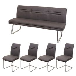 MCW ESSZIMMER-SET Grau, Braun 5er-Set