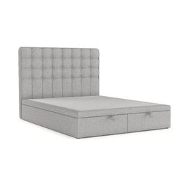 POLSTERBETT Celestia mit Stauraum 180/200 cm Grau im Megan Stoff