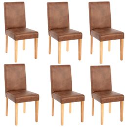 MCW ESSZIMMERSTUHL TEXTIL Braun 6er-Set