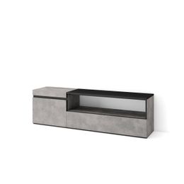 LOWBOARD, Zementgrau, 150/35/45cm