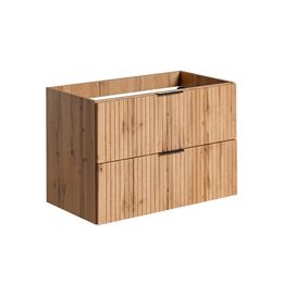 WASCHTISCHUNTERSCHRANK 80.4cm Adriel Holz in Eichenoptik