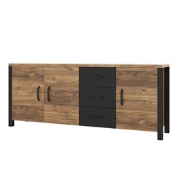 SIDEBOARD Lyam Holz und Schwarz