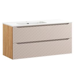 WASCHTISCH 120cm Elora Beige und Holz