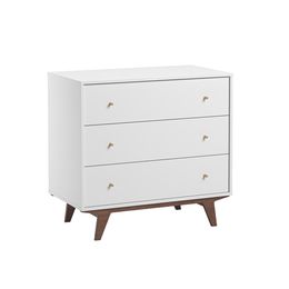 KINDERKOMMODE Mid Wei&szlig; und Holz