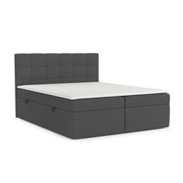 BOXBETT Lean 160/200 cm Anthrazit im Megan Stoff