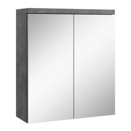 Badplaats SPIEGELSCHRANK Toledo Dunkel Grau - 60 x 20 x 60 cm