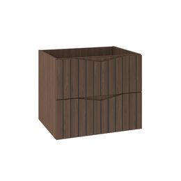 WASCHTISCHUNTERSCHRANK 60cm Siena Holz und Schwarz