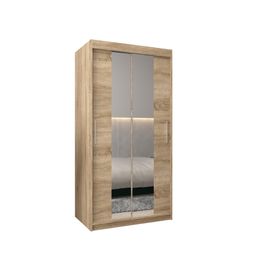 SCHIEBET&Uuml;RENSCHRANK mit Spiegel TOKYO 1 200/100/62 2-t&uuml;rig