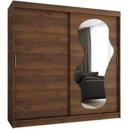 SCHIEBET&Uuml;RENSCHRANK mit Spiegel ULTRA 200/200/62 3-t&uuml;rig