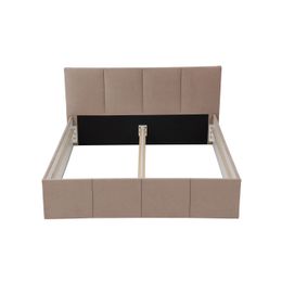 Halmon Schlafkomfort Betten POLSTERBETT Dalas Sahara 160 x 200 x 40 cm Stauraum Ohne Matratze und Lattenrost