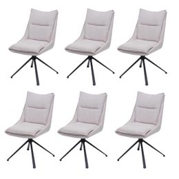 MCW ESSZIMMERSTUHL Cremewei&szlig; 6er-Set