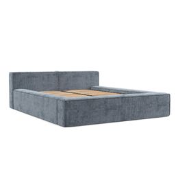 POLSTERBETT Casto mit Stauraum 180/200 cm Hellblau im Bonita Stoff