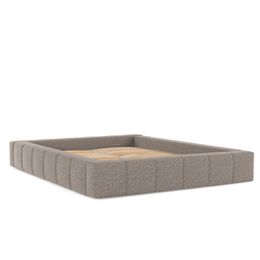 POLSTERBETT Kea mit Stauraum 180/200 cm Beige im Bubble Stoff