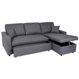MCW ECKSOFA MIT BETTKASTEN Grau