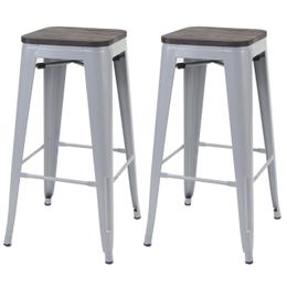 MCW BARHOCKER Grau 2er-Set