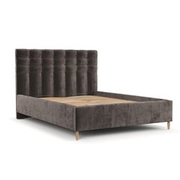 POLSTERBETT Soma 120/200 cm Braun im Lotta Stoff