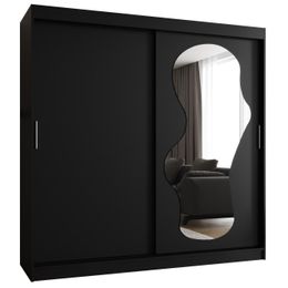 SCHIEBET&Uuml;RENSCHRANK mit Spiegel ULTRA 200/200/62 2-t&uuml;rig