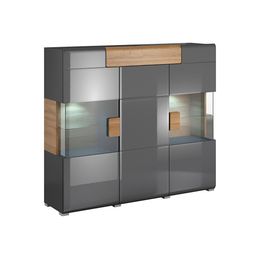 SIDEBOARD Jules Grau und Holz
