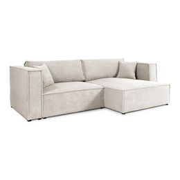 SOFA Jimmy 3 Sitzpl&auml;tze Wei&szlig;-Beige