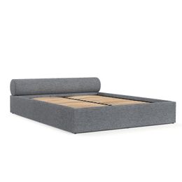 POLSTERBETT Solvo mit Stauraum 160/200 cm Grau im Neve Stoff