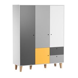 SCHRANK 3 T&uuml;ren gelb