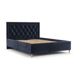 POLSTERBETT Lido 120/200 cm Marineblau im Lotta Stoff