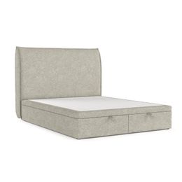 POLSTERBETT Tuvalu mit Stauraum 120/200 cm Beige im Alta Stoff