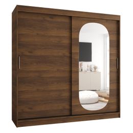 SCHIEBET&Uuml;RENSCHRANK mit Spiegel ROYAL 200/200/62 3-t&uuml;rig