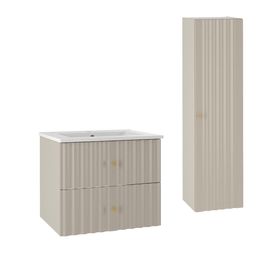 BADM&Ouml;BEL 60cm Izae 2er-Set Kaschmir