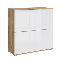 SIDEBOARD Selma Wei&szlig; und Holz