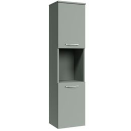 Badplaats BADEZIMMERSCHRANK Montreal mit 2 T&uuml;ren Gr&uuml;n Matt - 30 x 30 x 130 cm