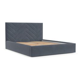 POLSTERBETT Arco 180/200 cm Blau im Asti Stoff