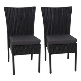 MCW STUHL Schwarz, Anthrazit 2er-Set