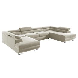 PANORAMASOFA Lyam 5 Sitzpl&auml;tze Beige