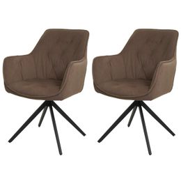 MCW ESSZIMMERSTUHL Braun 2er-Set