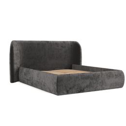 POLSTERBETT Bellano mit Stauraum 180/200 cm Stahl im Lotta Stoff