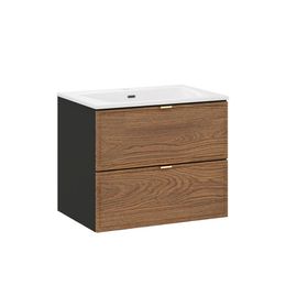 WASCHTISCH 60cm Elena Holz und Schwarz