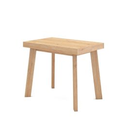 KONSOLENTISCH ausziehbar 58 bis 140cm, f&uuml;r 6 G&auml;ste, eiche, 90/58/73cm