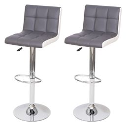 MCW BARHOCKER Grau, Wei&szlig; 2er-Set