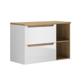 WASCHTISCHUNTERSCHRANK 90cm Livia Wei&szlig;