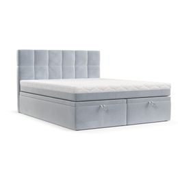 BOXBETT Elano 180/200 cm Hellgrau im Paros Stoff