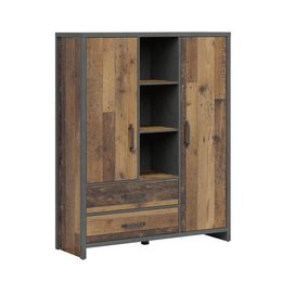 B&Uuml;CHERREGAL Paul Holz und Grau