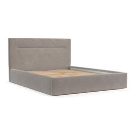 POLSTERBETT Liline 160/200 cm Graubraun im Asti Stoff