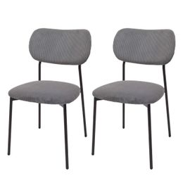 MCW ESSZIMMERSTUHL Grau 2er-Set