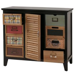 MCW APOTHEKERKOMMODE Schwarz