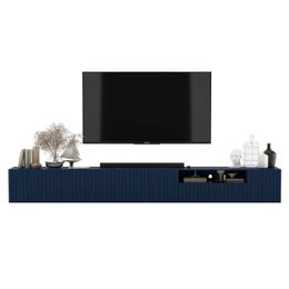 TV-LOWBOARD 2-er Set Elpis2 Marineblau Matt Glamour 150 cm